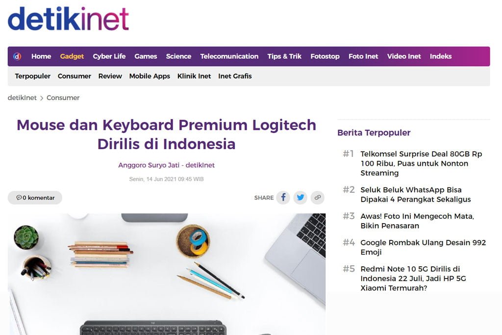 Mouse dan Keyboard Premium Logitech Dirilis di Indonesia - United ...
